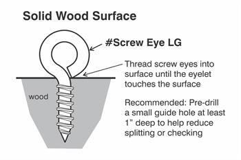 Large Screw Eye | Nixalite